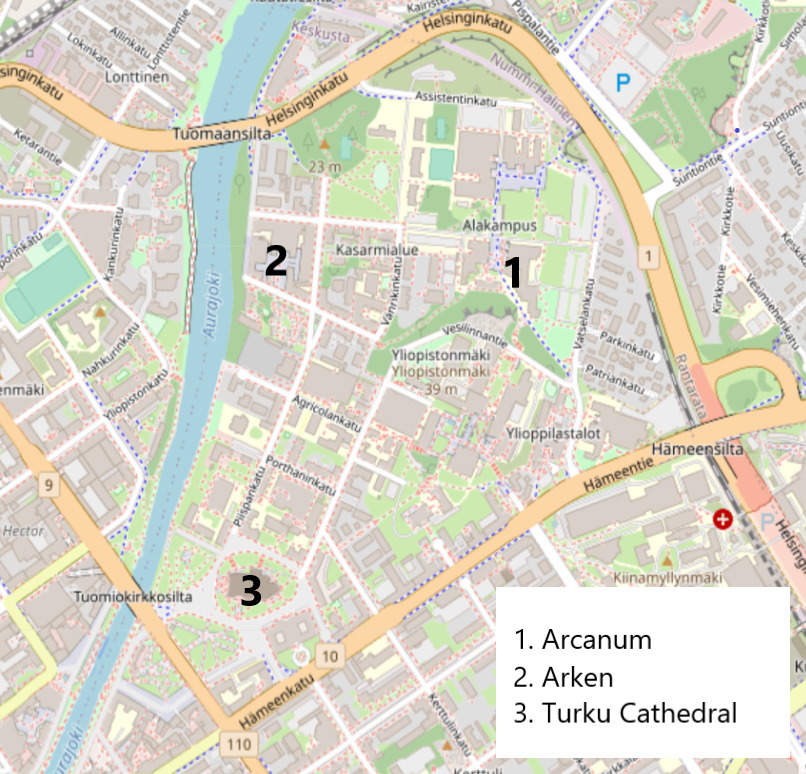 The Maps of Arcanum and Arken - Kirjallisuudentutkijain Seura